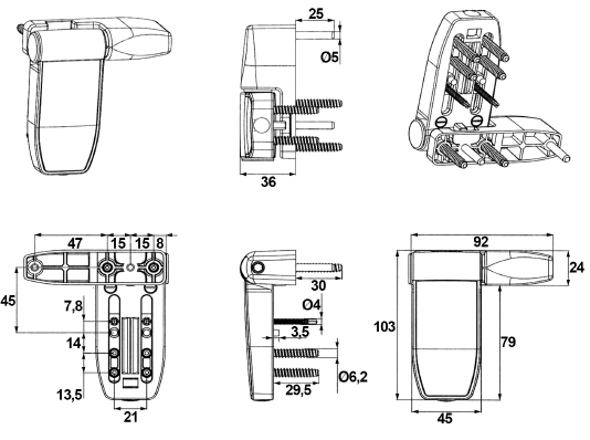 Herrajes de PVC | Deival Construcciones