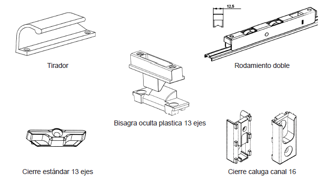 Herrajes de PVC | Deival Construcciones